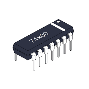 سلسلة منطقية 7400: كلها حوالي 74LS00 و 74HC00 Gates NAND